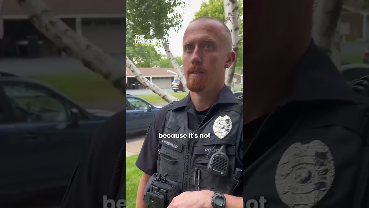 My neighbor called the cops on me over this?! 😬 #shortsfeed #police #shortshorts #neighbors #karen