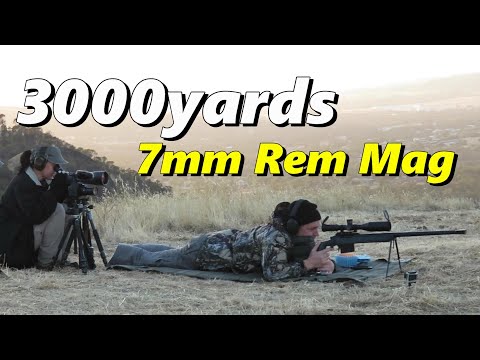7mm Rem Mag at 3000 yards (2016)