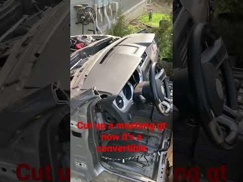 Cutting up a new mustang to body swap a 1967 mustang fastback