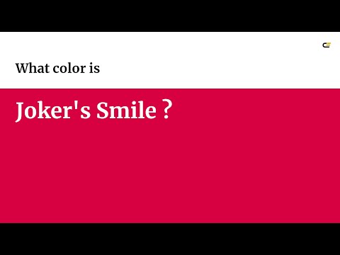 Joker's Smile color #d70141 hex color - Red color - Cool color d70141