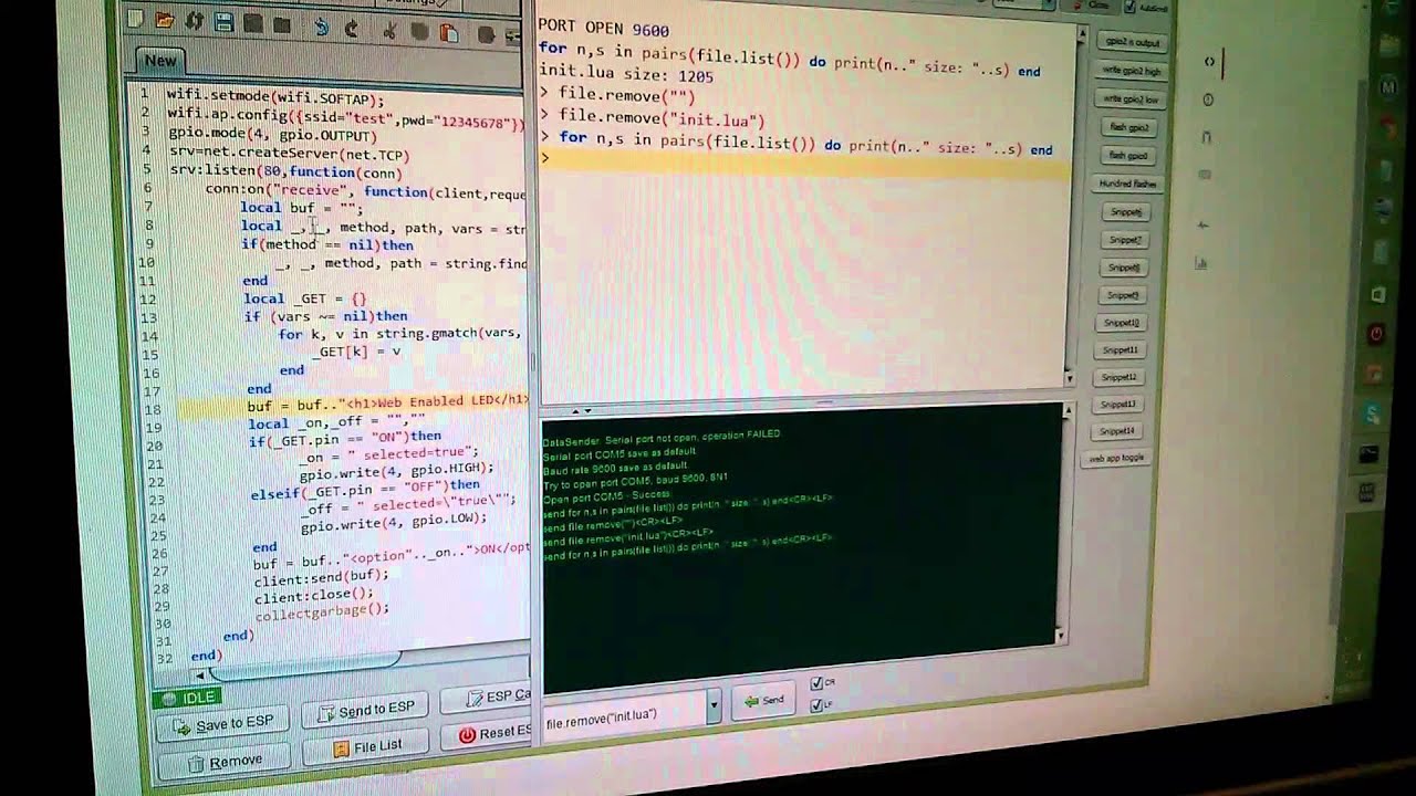 ESP8266 Hack #3: Web Enabled LED - WiFi Internet-of-Things IoT