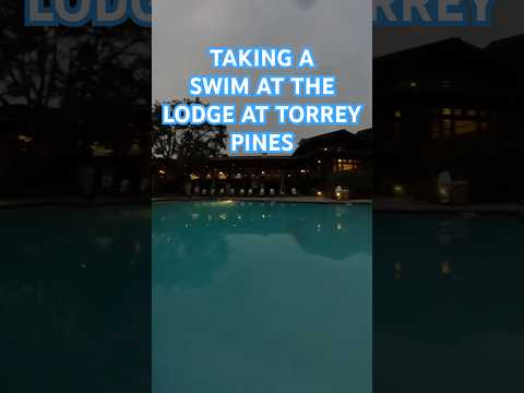 Taking a swim at The Lodge at Torrey Pines 🏰 #resort #sandiego