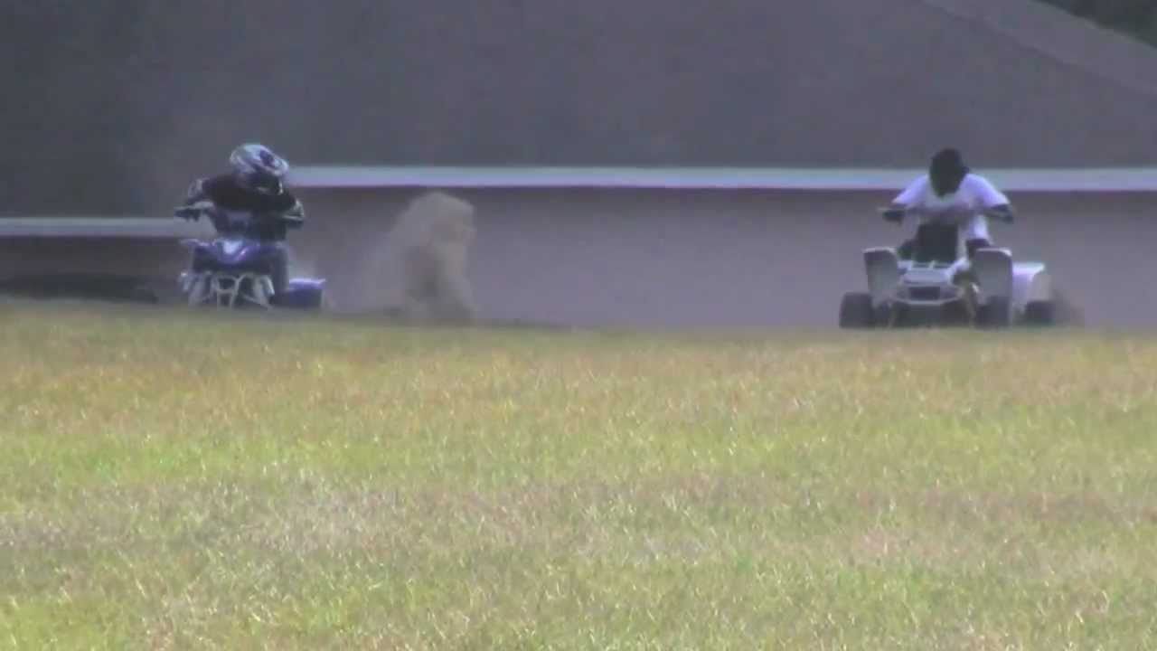 yamaha banshee vs yfz 450 drag race lakeland florida