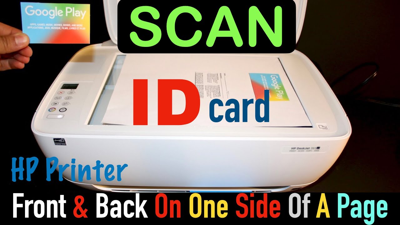 How to Scan ID card Both Sides on One Page as a PDF or JPEG file ?