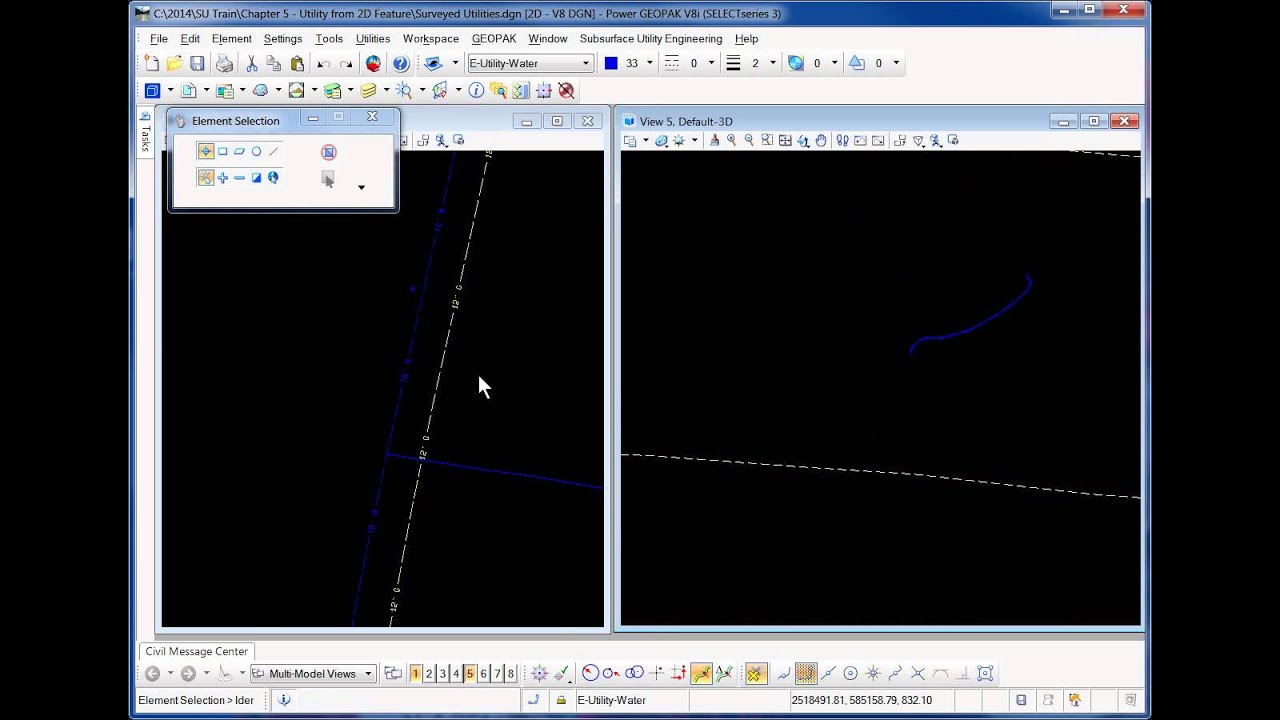 Extract Utility By Graphic Command Using Selection Method