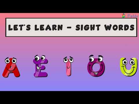 Learn Sight Words with Vowels | Fun & Easy Phonics for Kids