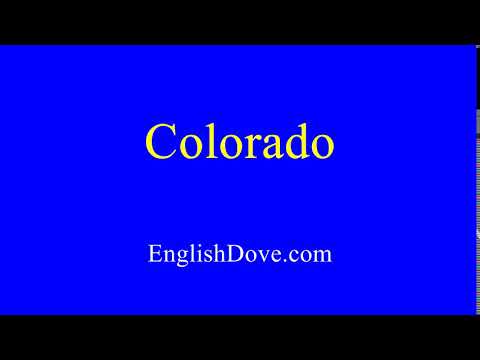 How to pronounce Colorado in American English.