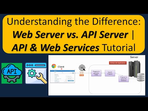 Understanding the Difference: Web Server vs. API Server | API Tutorial | Web Services Tutorial
