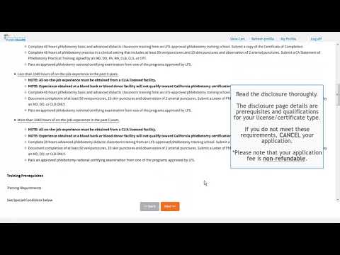 How to Apply For a License/Certificate