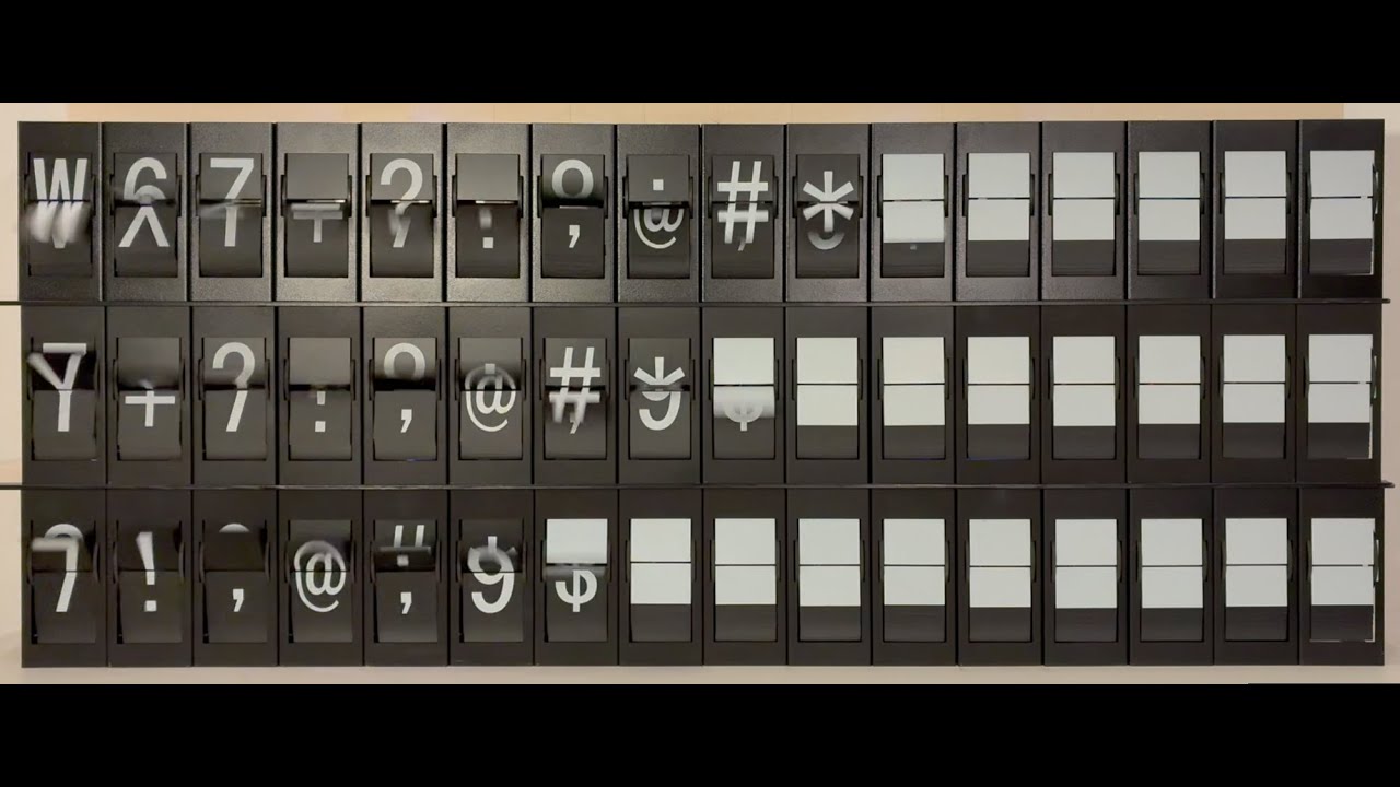 Patterns on my DIY Split Flap Display