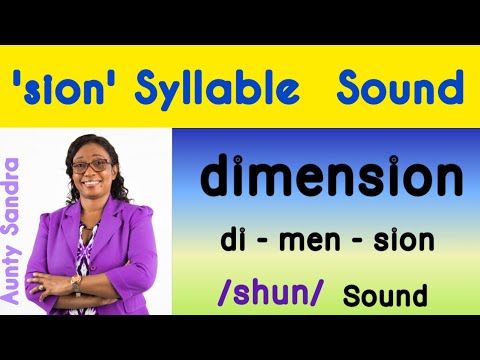 'sion' syllable sound | Tricky pronunciations | Blending Sounds | Words in Syllables | Reading skill