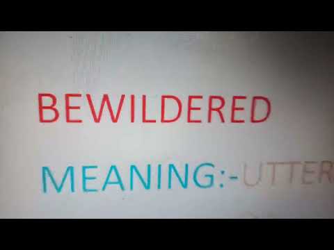 bewildered meaning