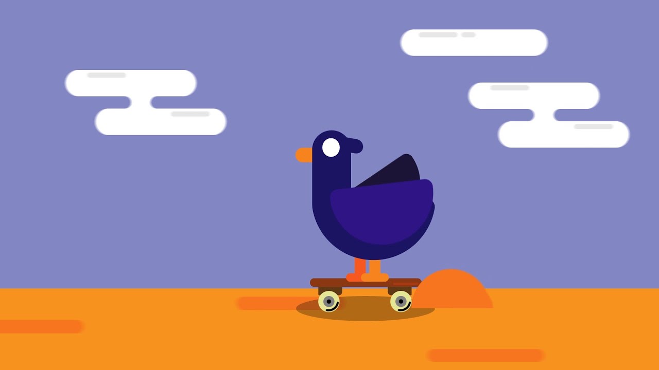 Bird - Vector Speed Art Animation I After Effects