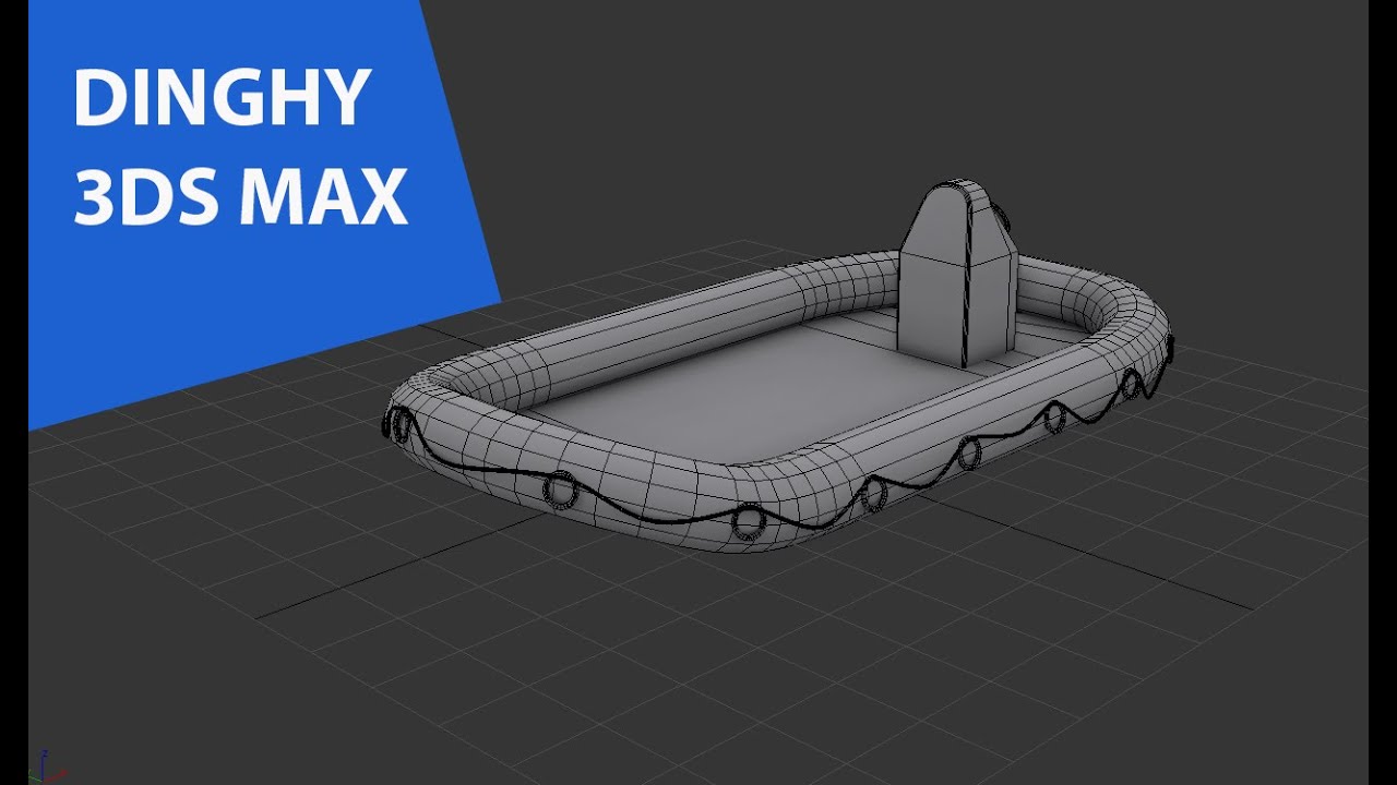 Modeling Dinghy 3ds max beginner tutorial part - 1