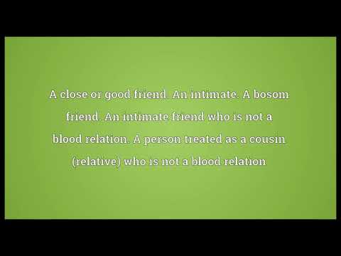 Cater cousin Meaning