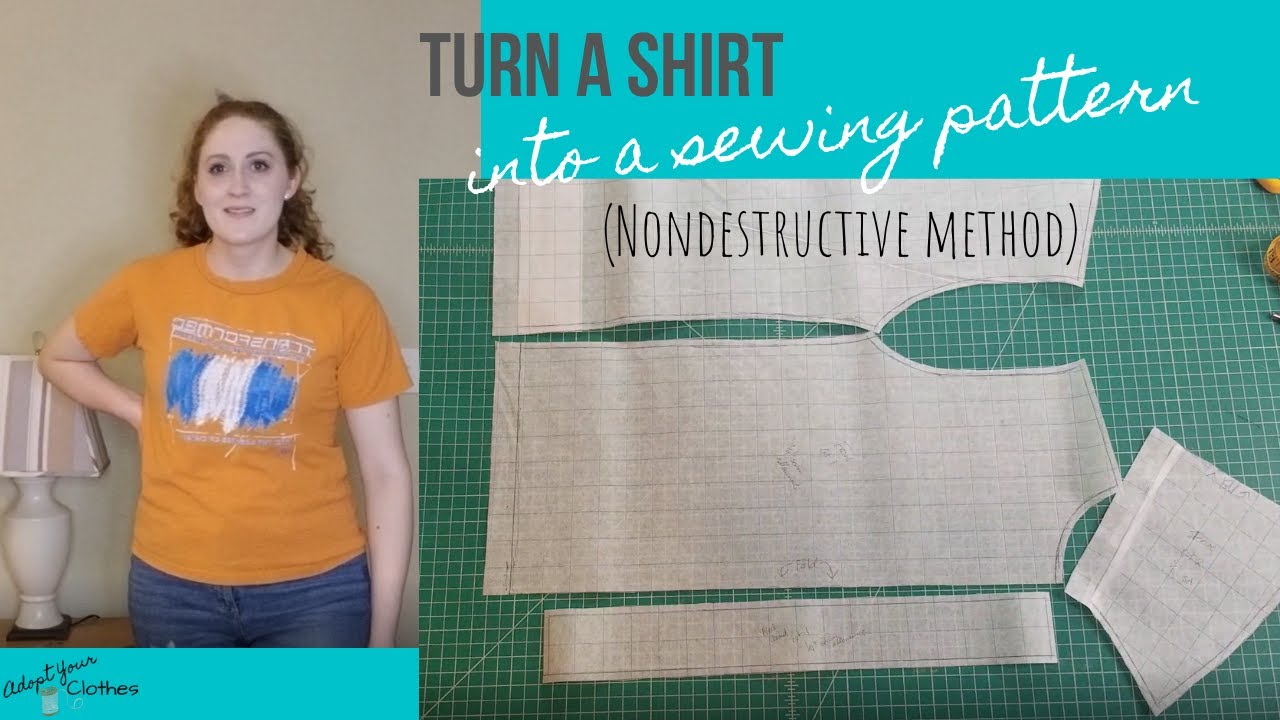 How to Make a Sewing Pattern from a Shirt (Nondestructive Method)