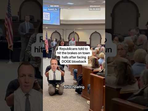 Republicans told to hit the brakes on town halls after facing DOGE blowback