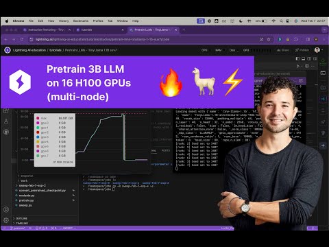 Let's pretrain a 3B LLM from scratch: on 16+ H100 GPUs, no detail skipped.