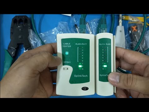 Unboxing & Testing Lan Network Repair Tool Kit w/ Cable Tester