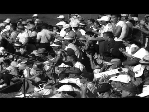 Tommy Bolt wins the National Open Golf Tournament in Tulsa, Oklahoma. HD Stock Footage