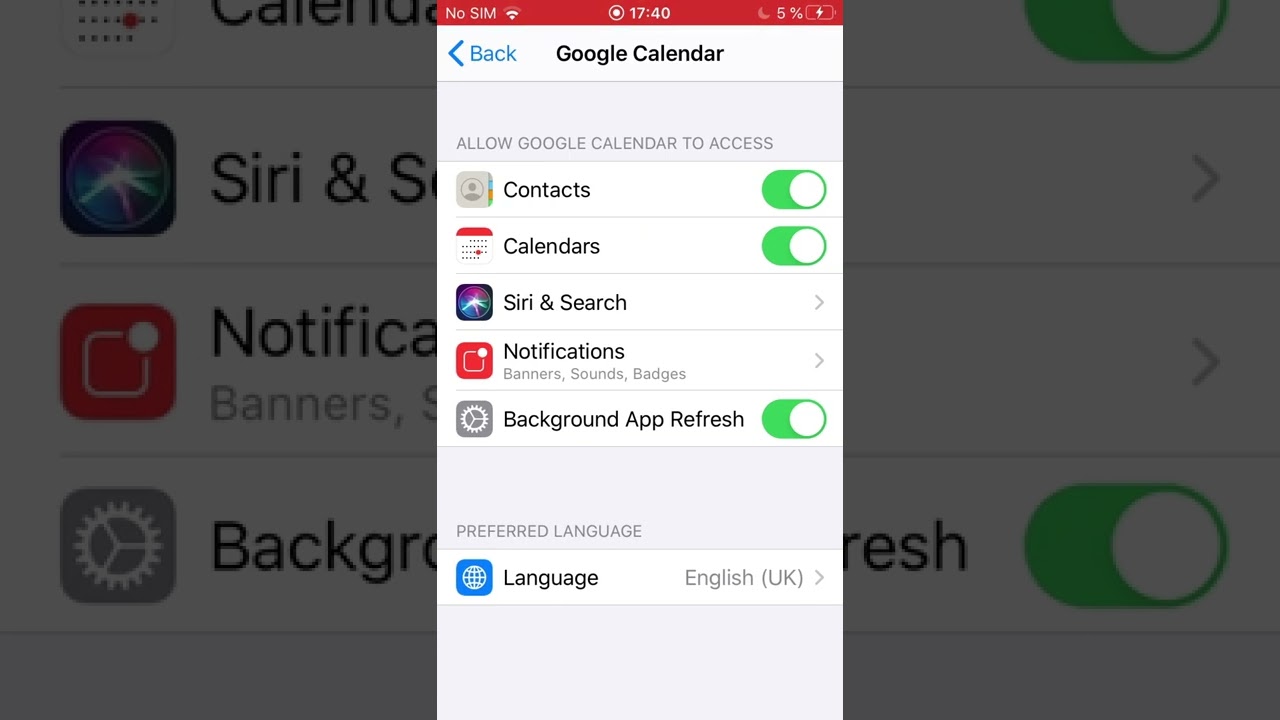 Allow Google Calendar on iOS to see events from Apple Calendar