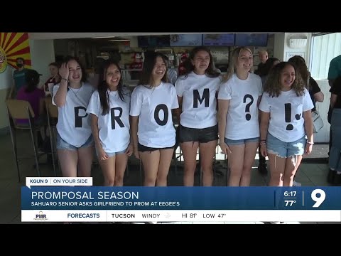 Eegee's helps Sahuaro High School senior with promposal