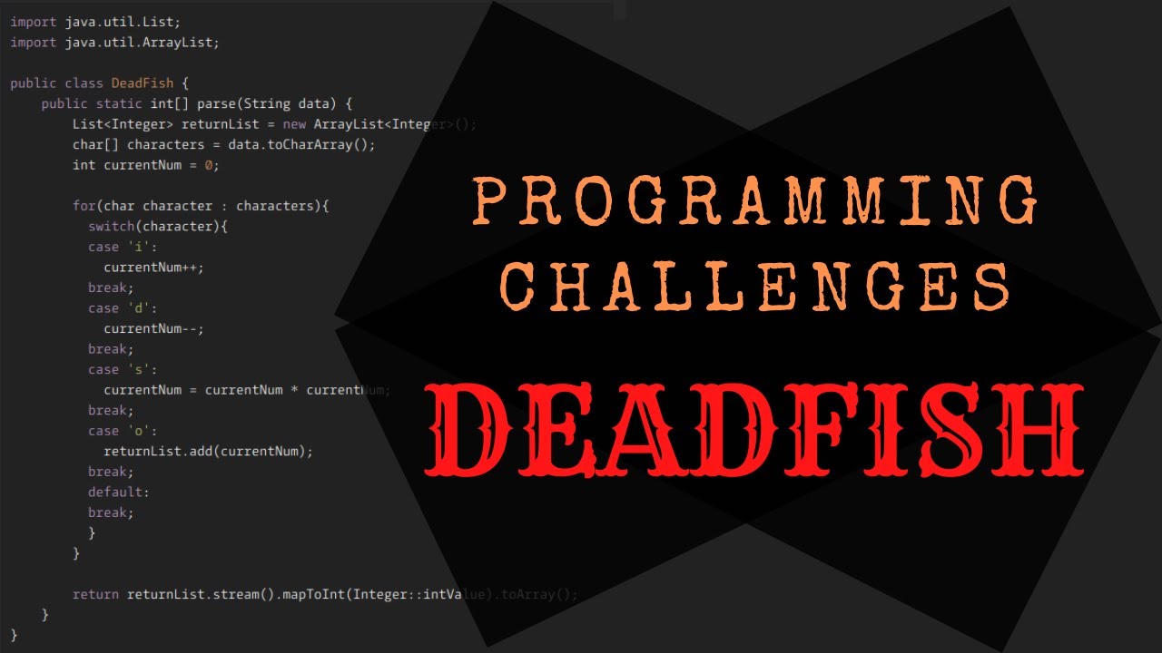 DEADFISH | Java Programming Challenge