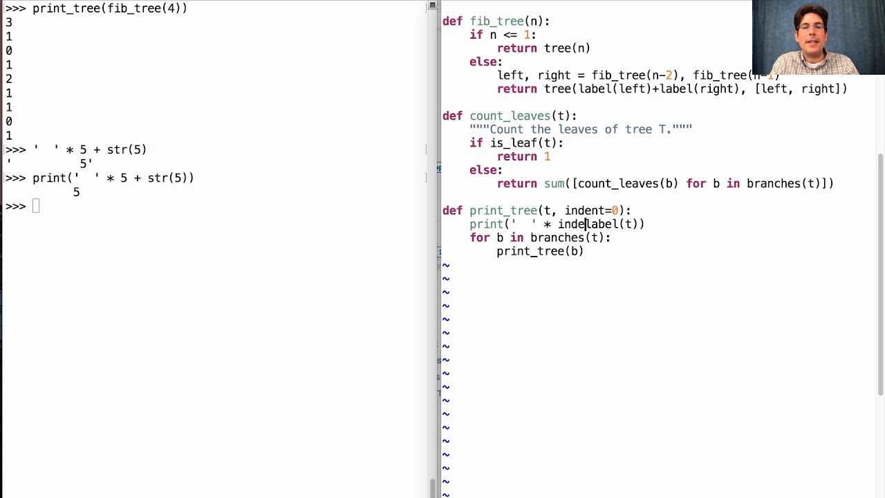 Example: Printing Trees