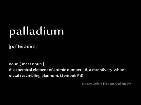 46 palladium - How to pronounce chemical elements (periodic table)