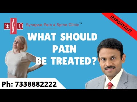 Why Should Pain be Treated? [Pain Management Technique] - Dr Karthic Babu Natarajan