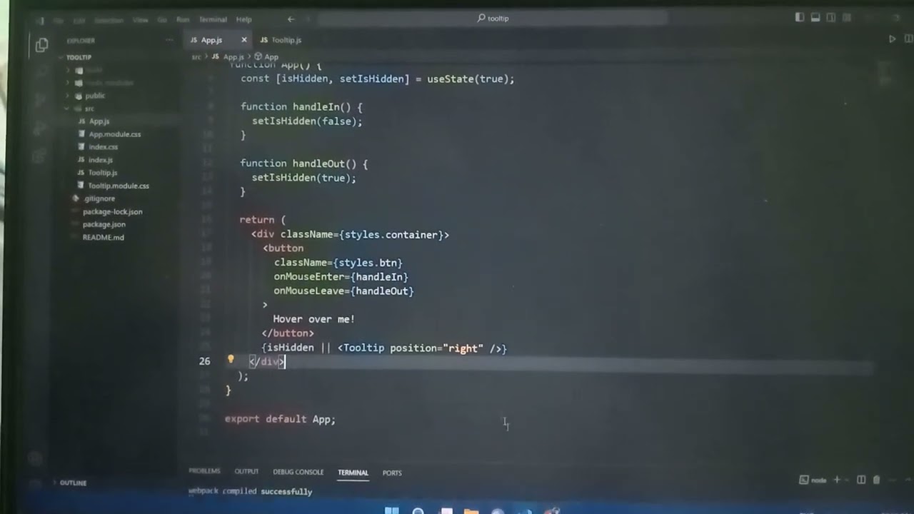 React Tooltip component @coderaabid