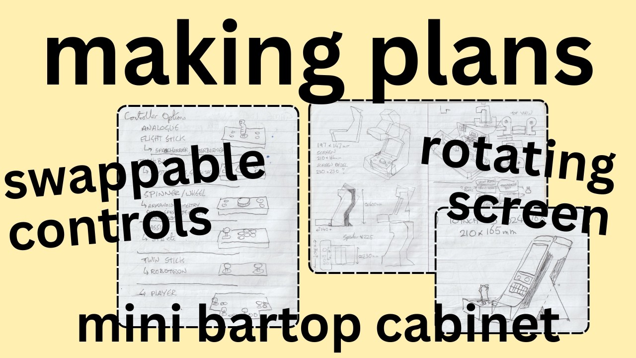 Bartop Arcade Project Part #1 - Making Plans