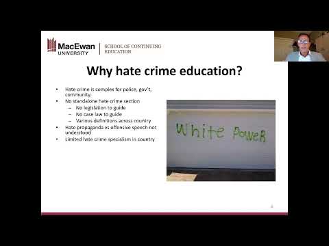 Understanding Hate Crimes in Canada Webinar