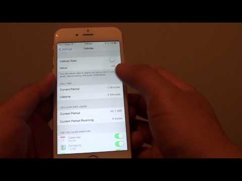 iPhone 6: How to Reset Cellular Data Usage Statistic