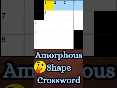 NYT Mini Amorphous shape NYT Crossword Clue Puzzle Answers #nytmini #nytminianswers #crossword