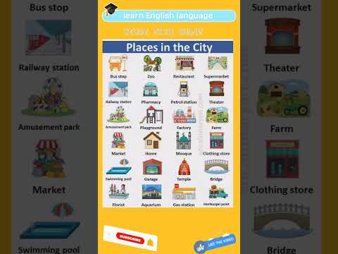 places in the city| learn English language daily| #shorts #yoitubeshorts