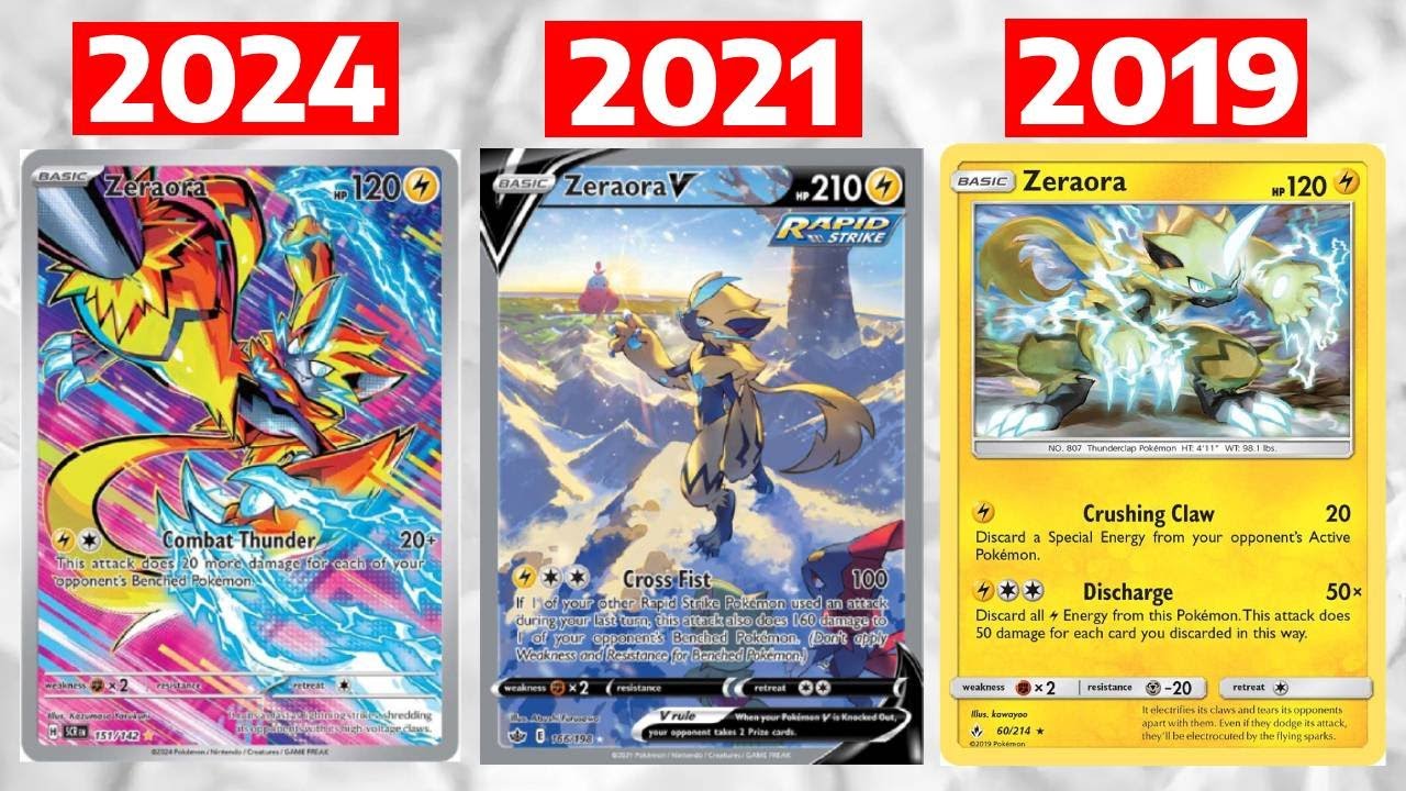 EVERY Zeraora Pokemon Card EVER