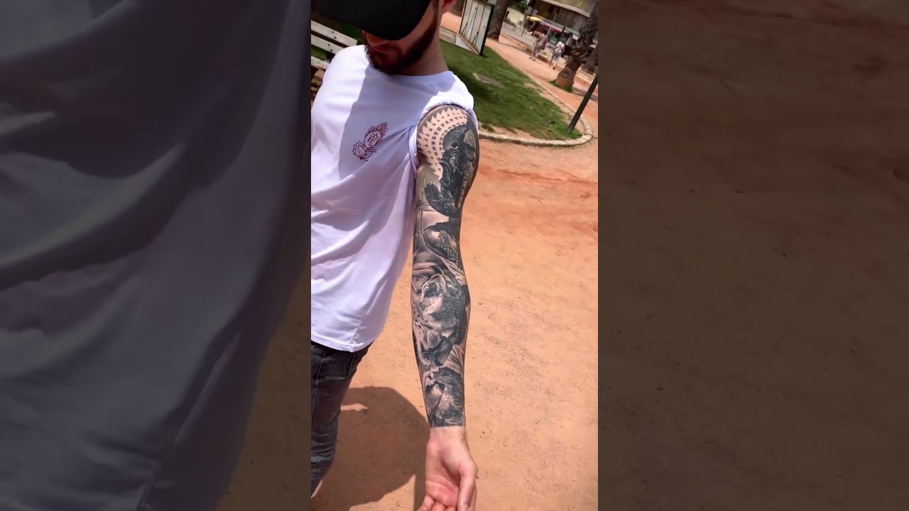 Fechamento de Braço com Tatuagem #shorts #tattoos #tatuagens