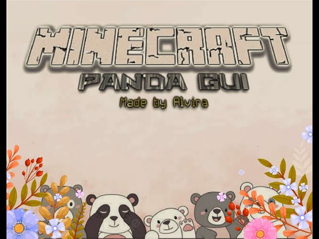 Panda GUI Minecraft Texture Pack