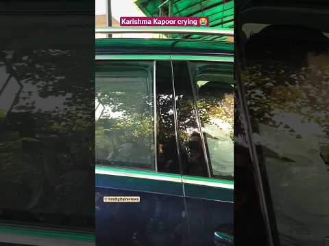 Actress Karishma Kapoor in Delhi cremation ground for last rites of ex-husband Sunjay Kapur #viral