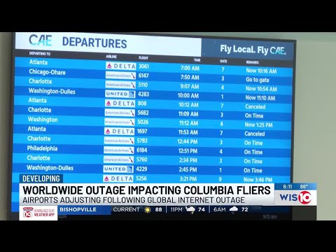 Columbia Metropolitan Airport resumes operations after grounding flights due to global IT outage