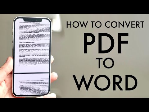 How To Convert PDF To Word! (2021)