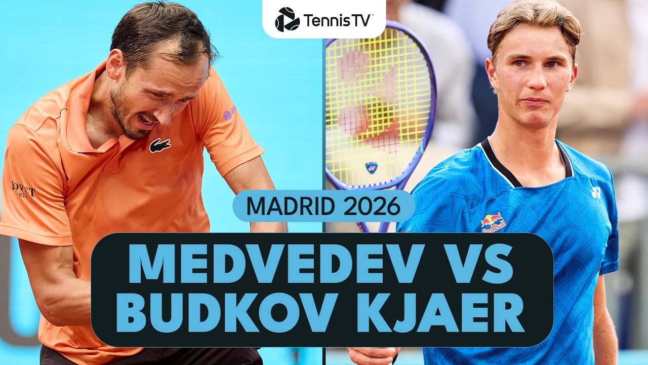 Daniil Medvedev vs Nicolai Budkov Kjaer Match Highlights! | Madrid 2026