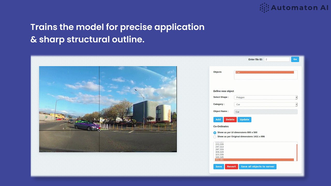 Efficient Polygon Annotation by ADVIT- A Deep Learning Platform