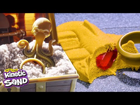 How To Treasure Hunt with Kinetic Sand! | Toys for kids