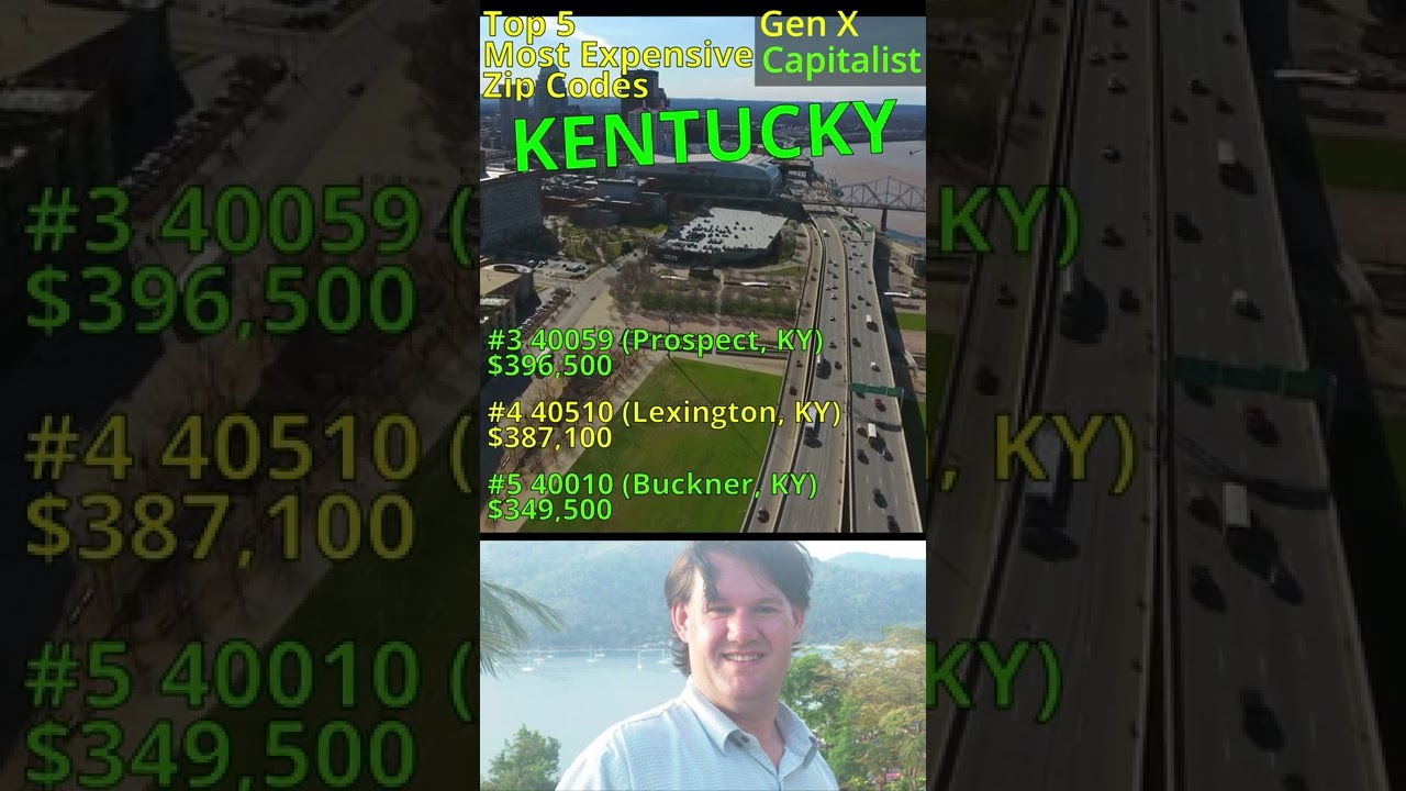 Top 5 Most Expensive KENTUCKY Home areas by zip code.