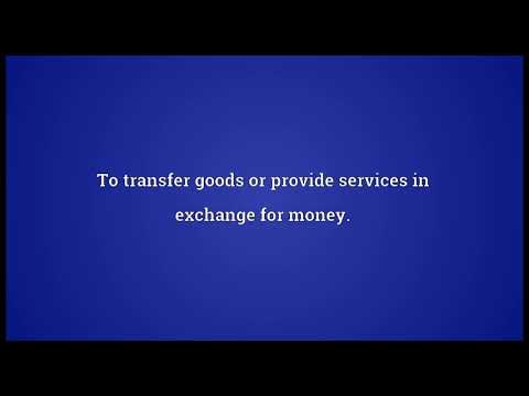 sell meaning in English