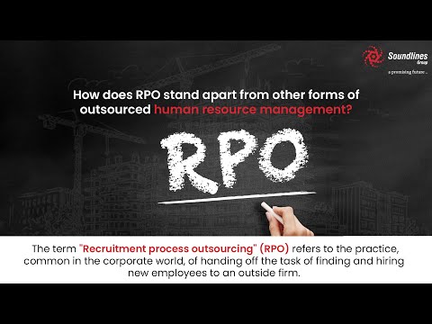 How does RPO stand apart from other forms of outsourced human resource management?