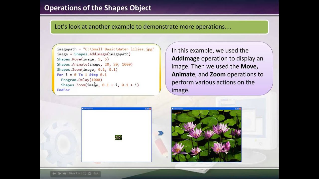 Small Basic Tutorial 2.3 Exploring Shapes