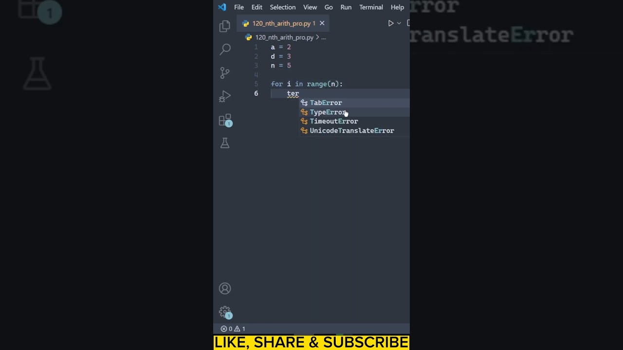 calculate n'th arithmetic progression by python #shorts #shortvideo #python #programming
